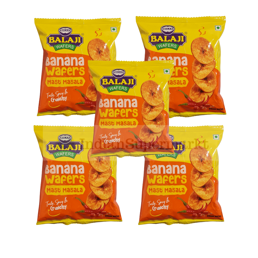 Balaji Banana chips mast masala pack of 5 X 25gm – IndianSupermarkt