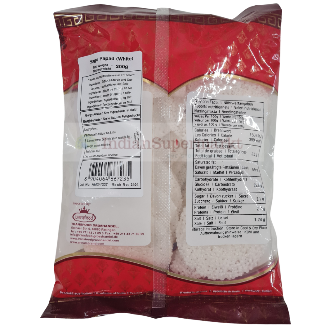 Annam Sabudana Round Upwas Chips 200gm – IndianSupermarkt