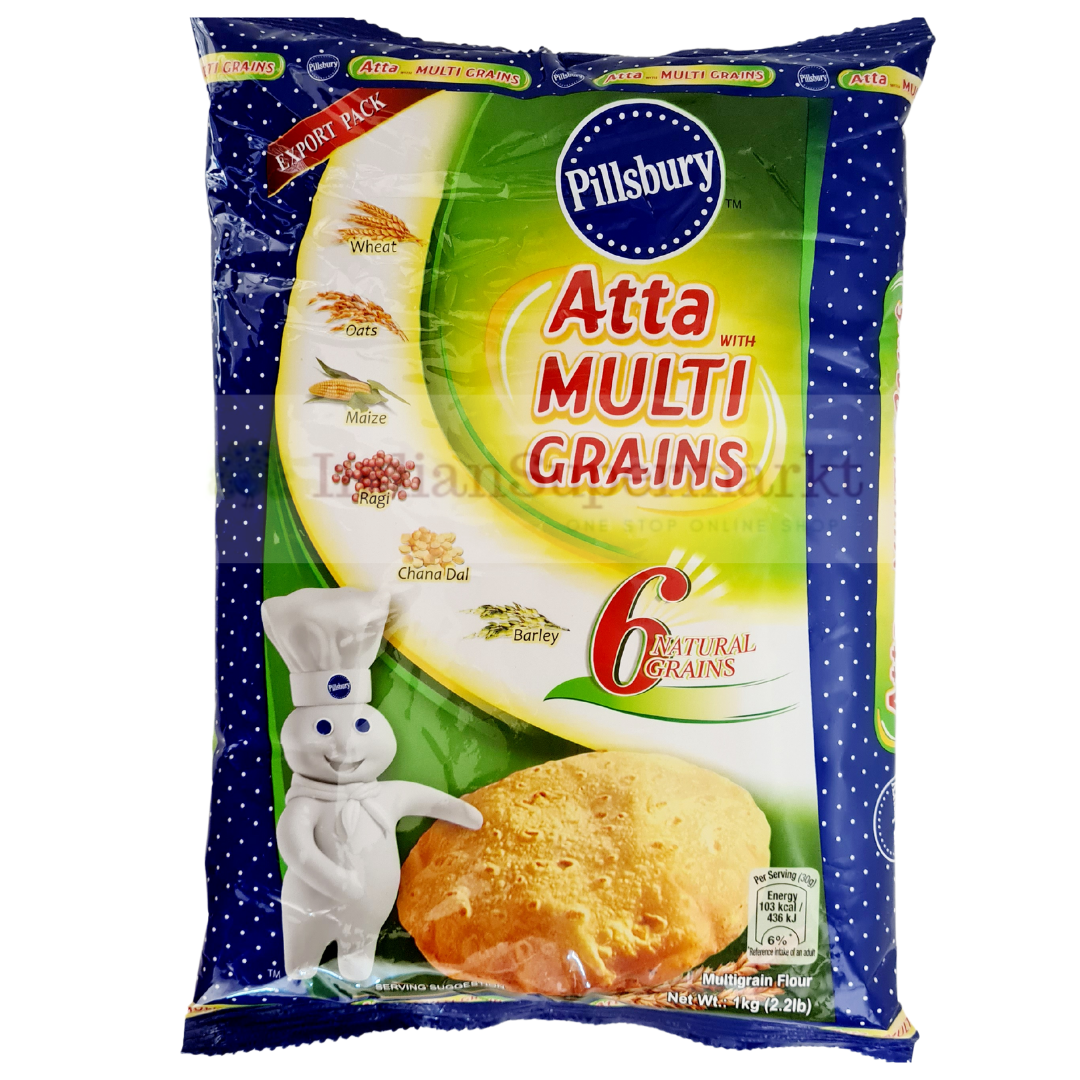 Pillsbury Multigrain Atta 1Kg (BBD : 30 March 2026) – IndianSupermarkt