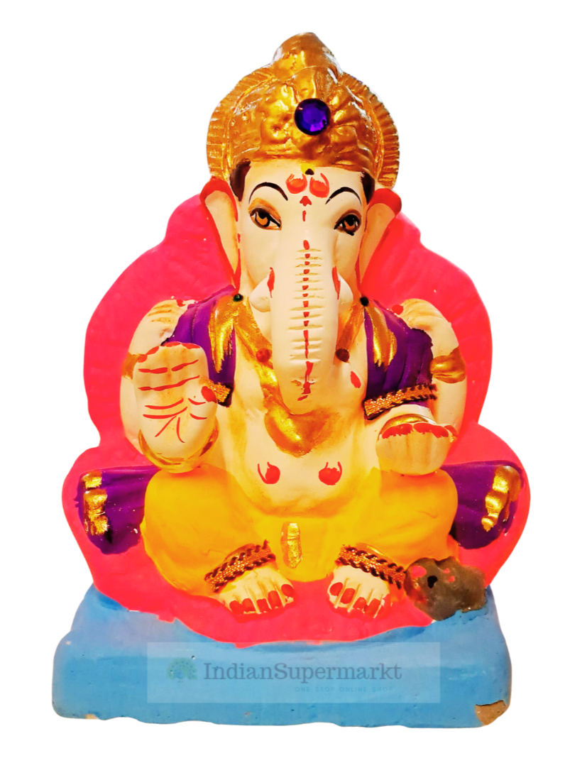 Eco Friendly Jaswant Phool Ganpati or Shadu Mitti Jaswant Phool Ganesh ...