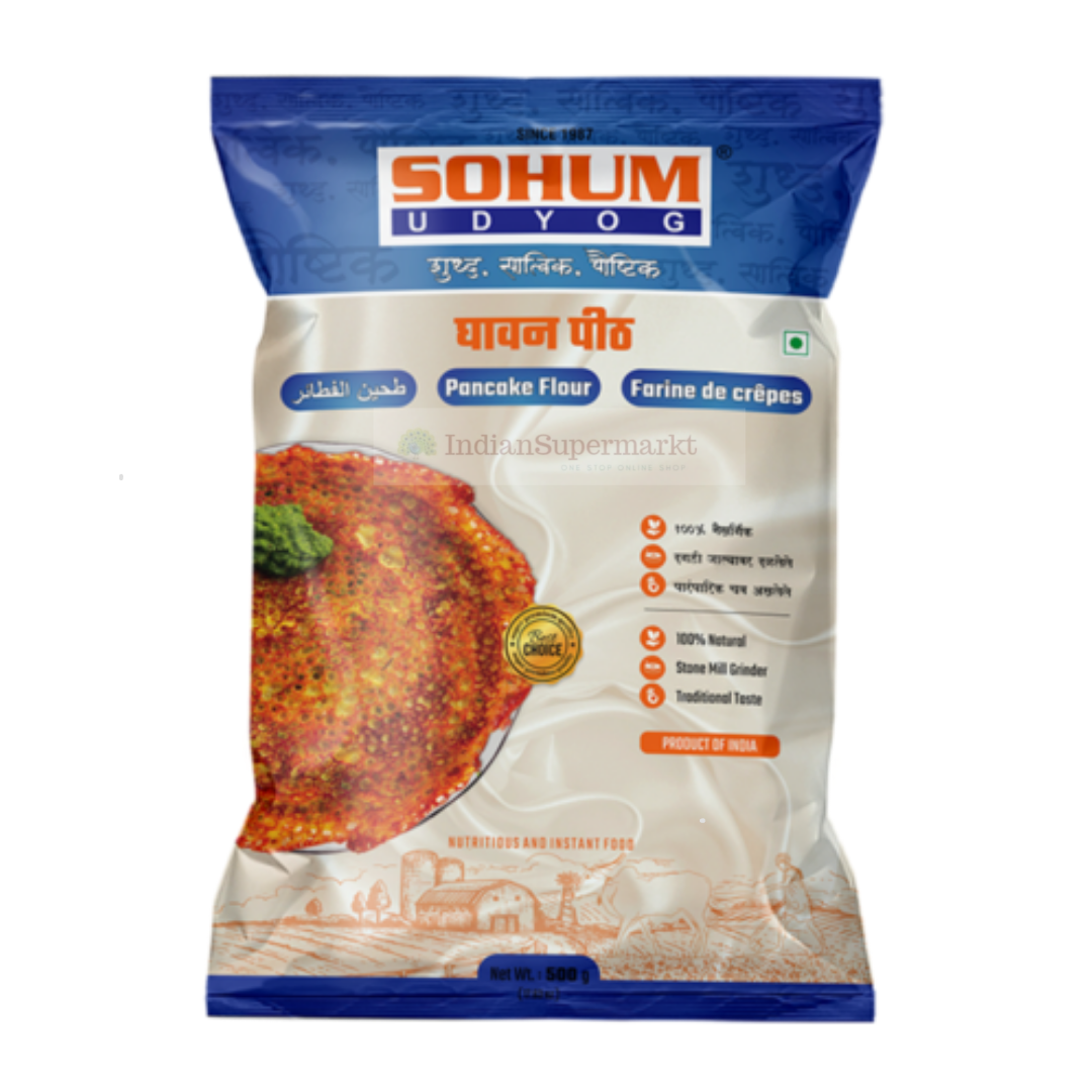 Sohum Pancake Flour or Ghavan Peeth 500gm – IndianSupermarkt