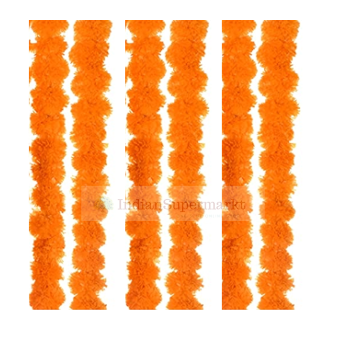 Toran Saffron or Kesari Marigold flowers Set of 2 – IndianSupermarkt