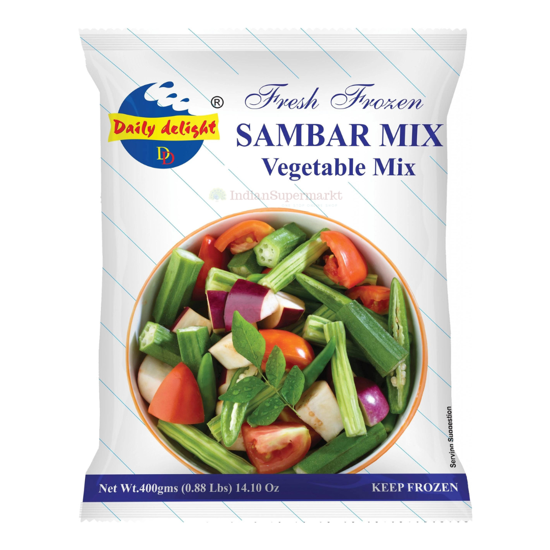 Daily Delight Frozen Sambar Mix Vegetables 400gm (Delivery in Berlin ...