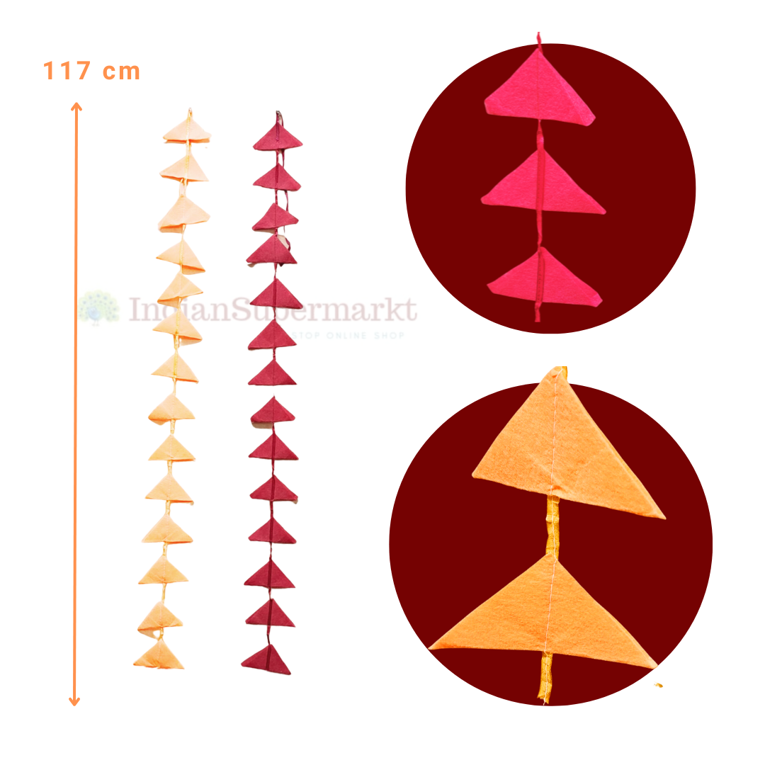 Triangle Paper String Toran – IndianSupermarkt