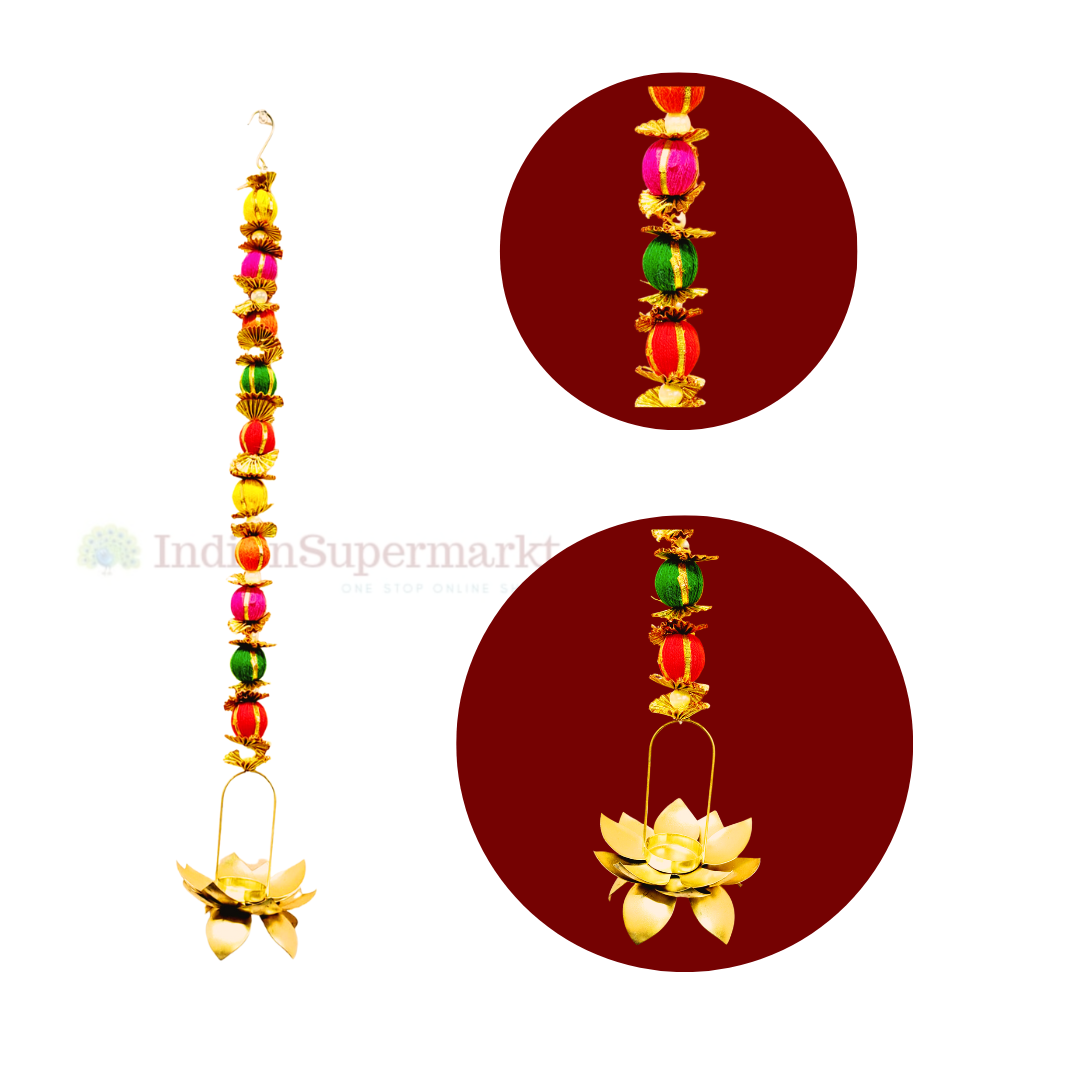 Lotus Tea Light Hanging Toran – IndianSupermarkt