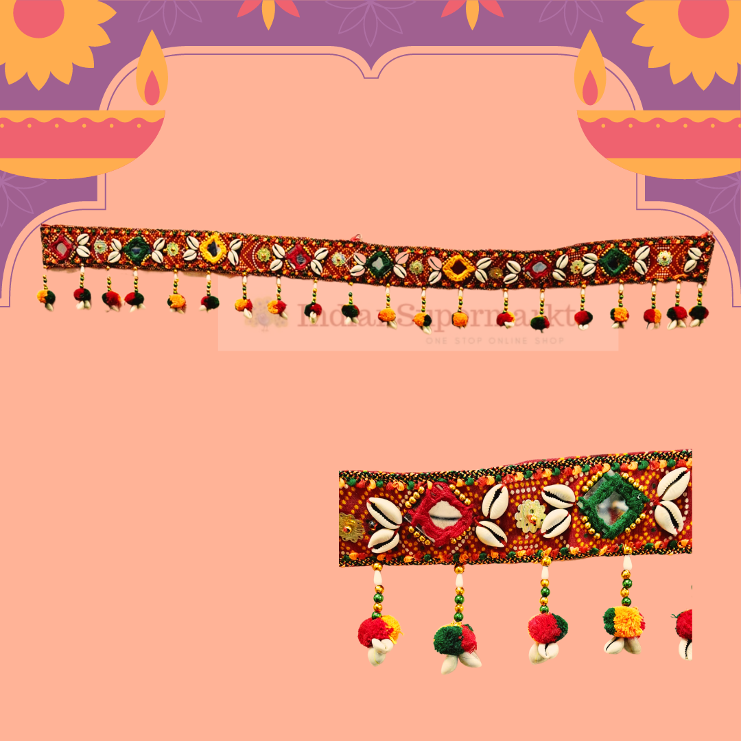 Rajasthani Toran with Kodi and Mirror work – IndianSupermarkt