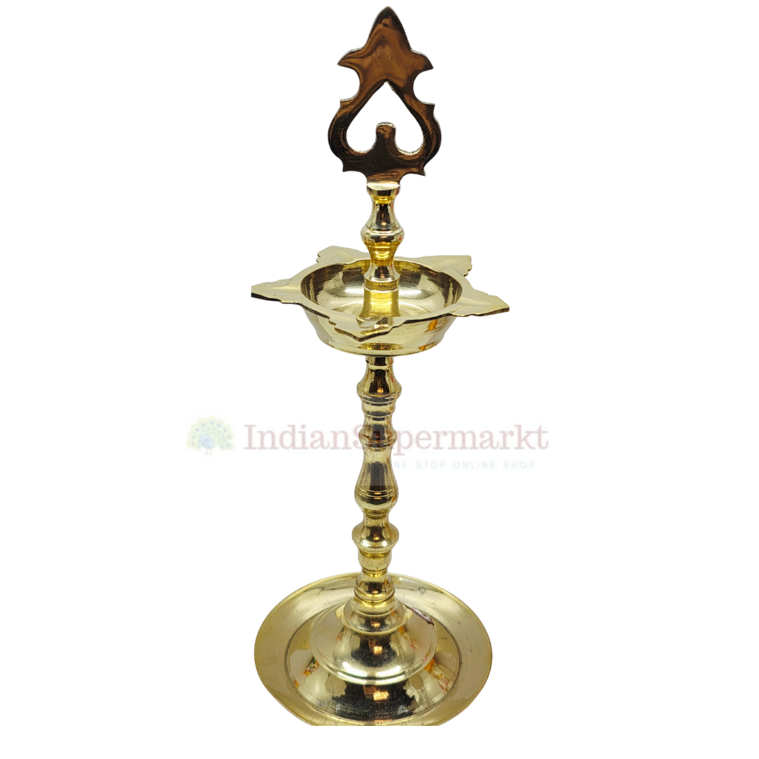 Traditional Brass Deepam for Pooja 29cm – IndianSupermarkt
