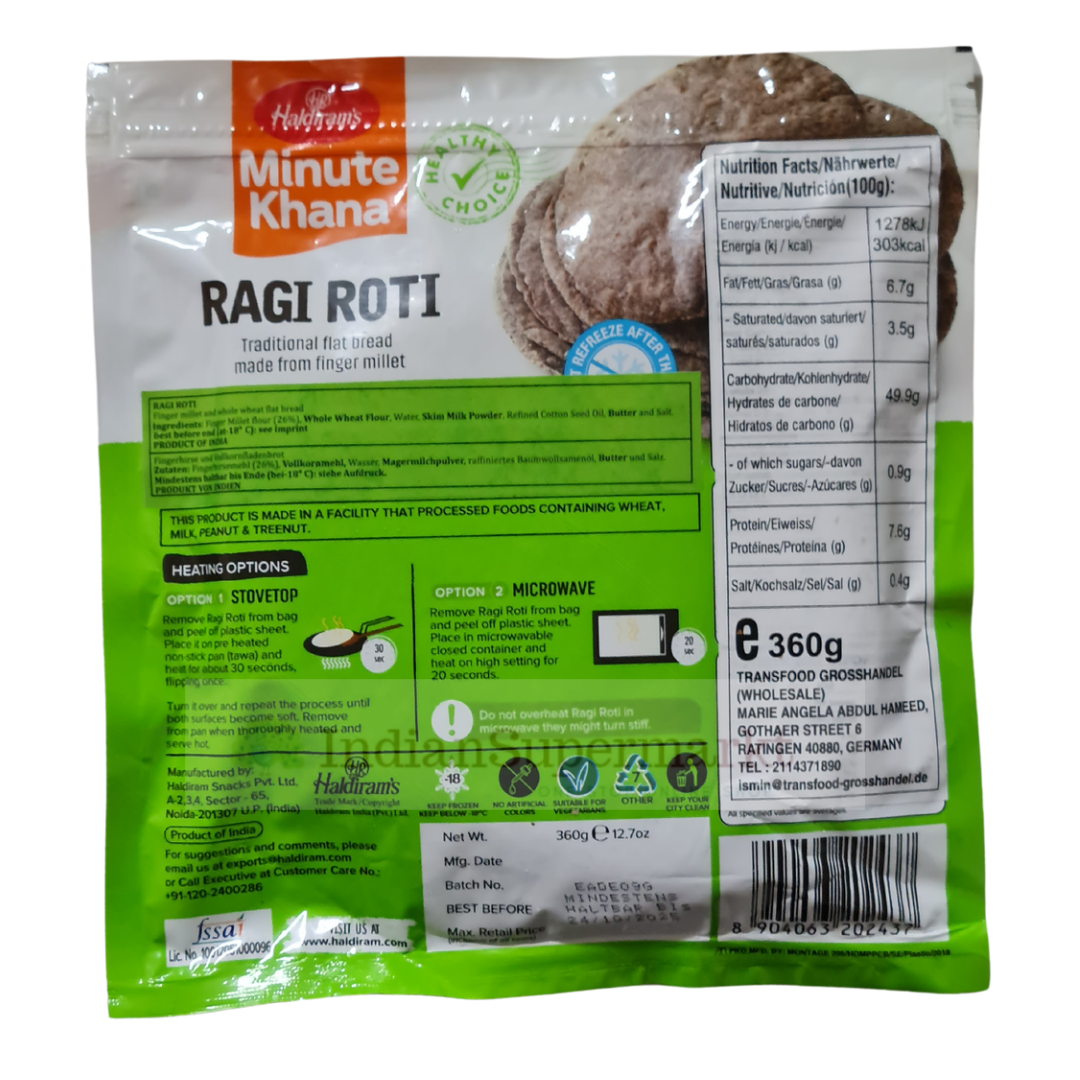 Haldiram Frozen Ragi Roti (Delivery in Berlin) – IndianSupermarkt
