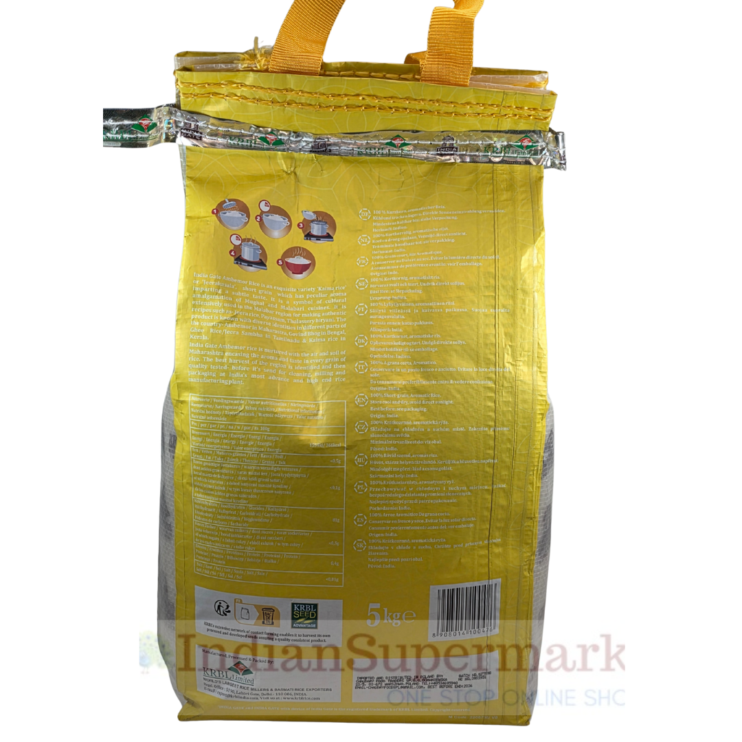 India gate Ambemor Rice 5Kg – IndianSupermarkt
