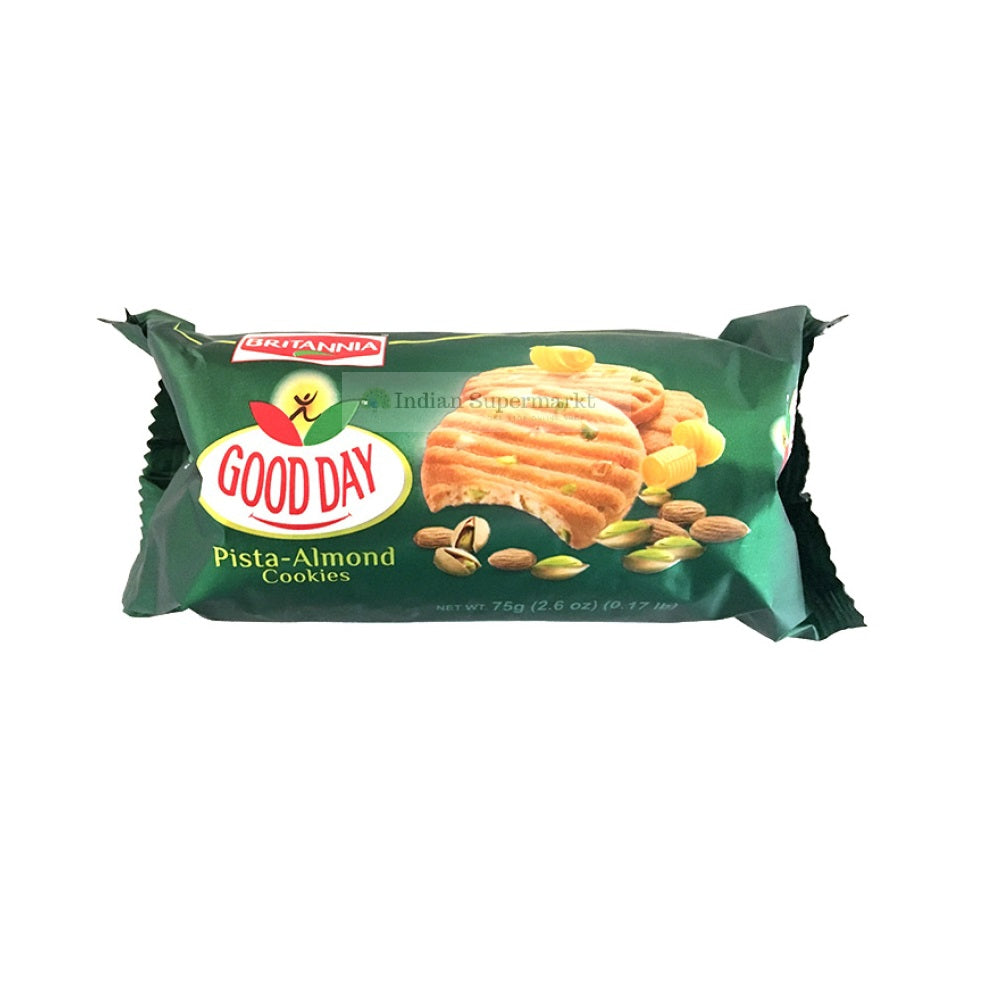 Britannia Good Day Pista Almond Cookies 72gm – IndianSupermarkt